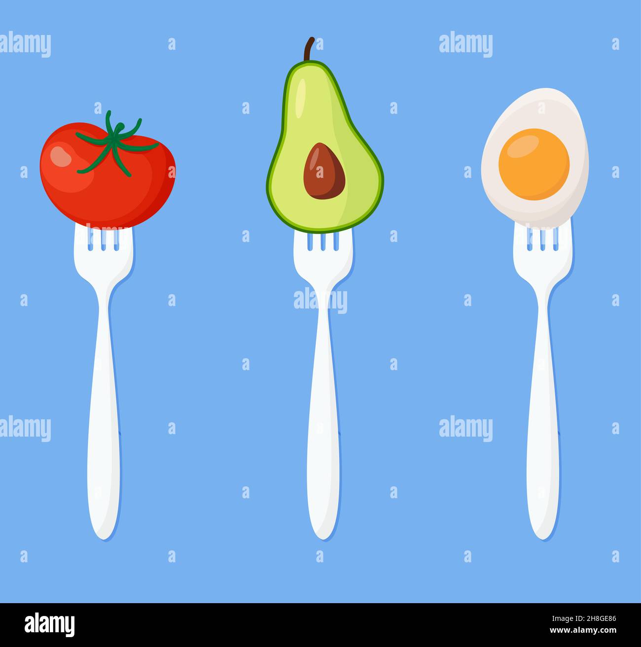 Kitchen forks abstract Stock Vector Images - Alamy
