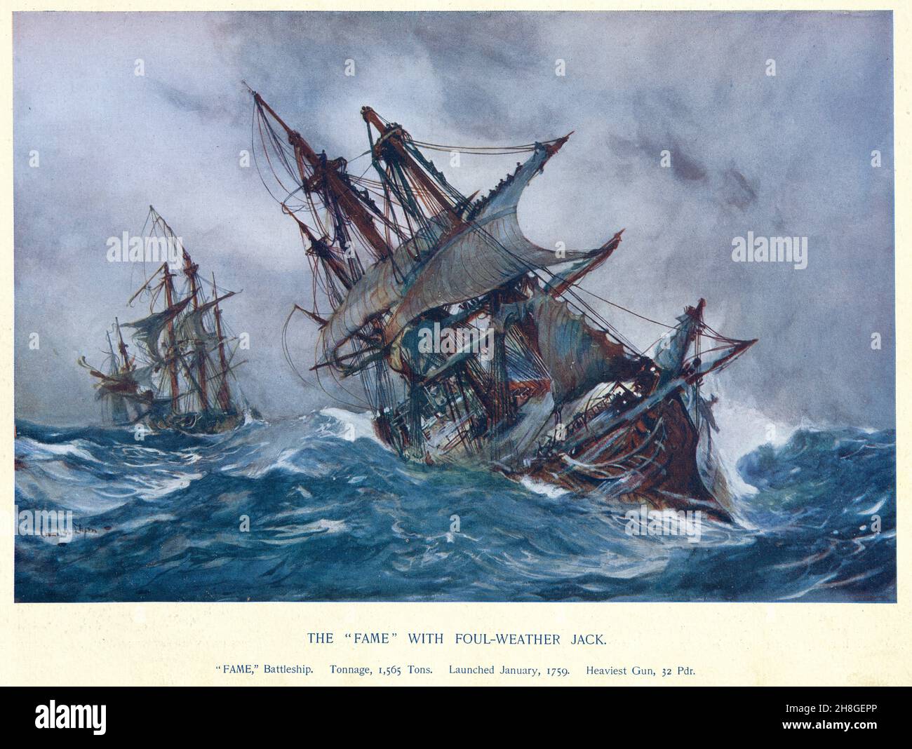 HMS Fame was a 74-gun third-rate ship of the line of the Royal Navy, in ...