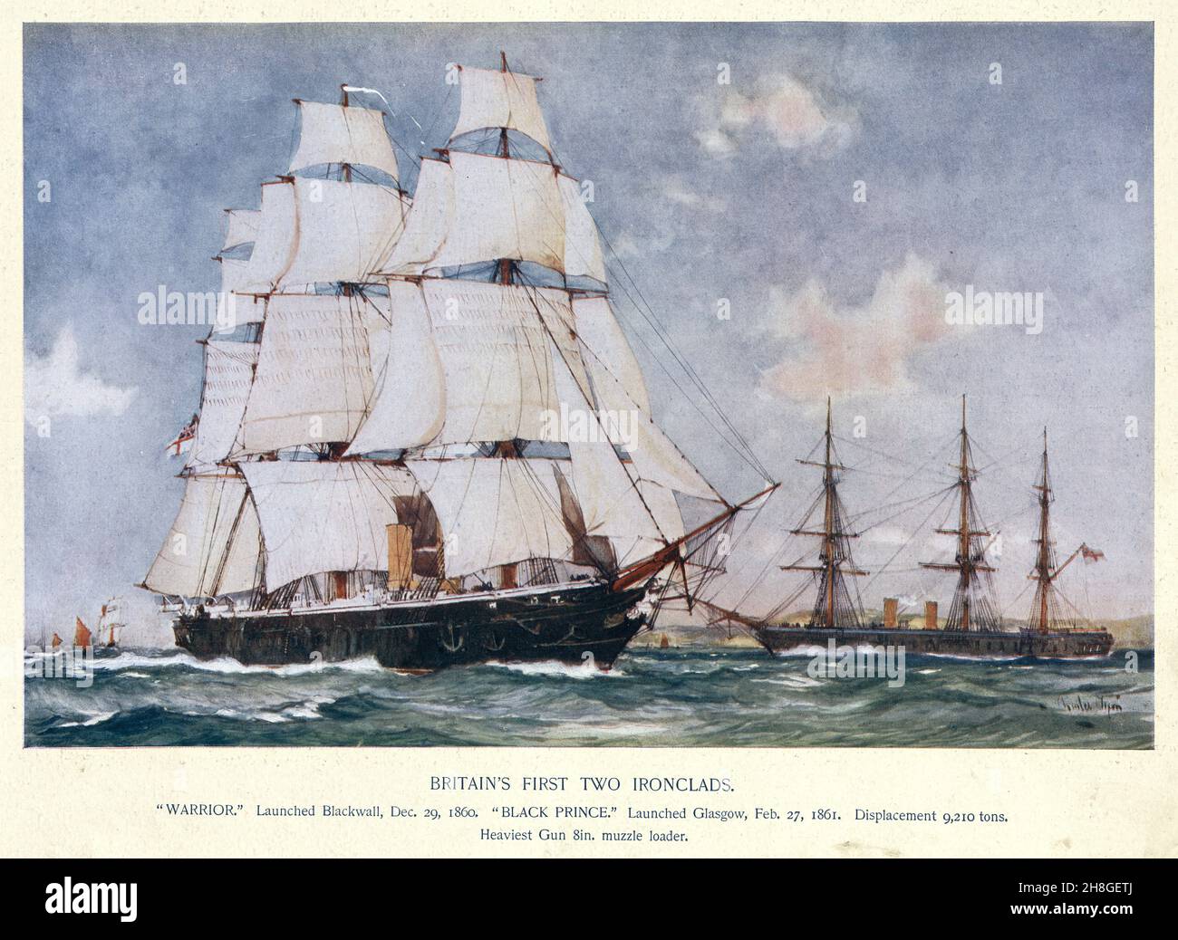 Warrior ship painting hi-res stock photography and images - Alamy