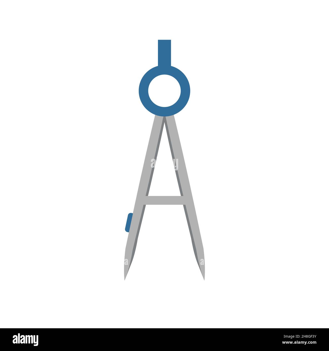 Cartoon compass geometry drawing school hi-res stock photography and ...