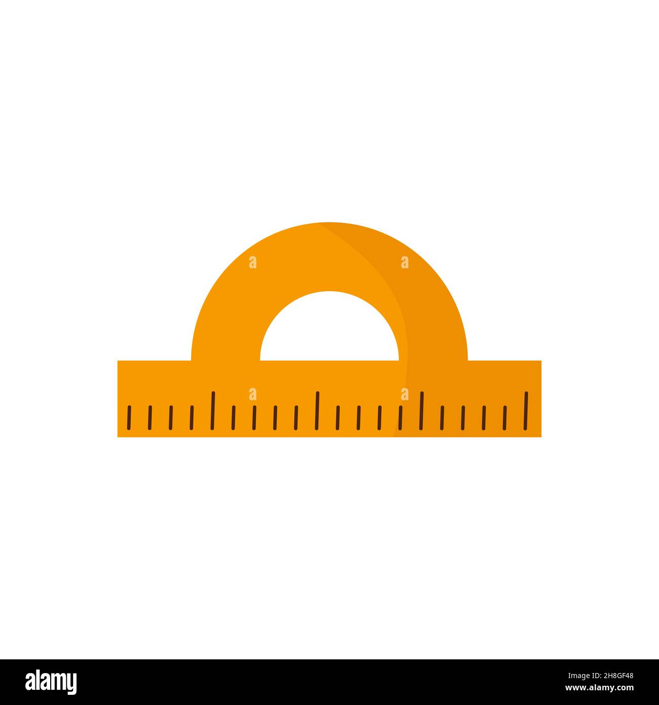 Ruler of school items isolated on white background EPS 10 Stock Vector ...