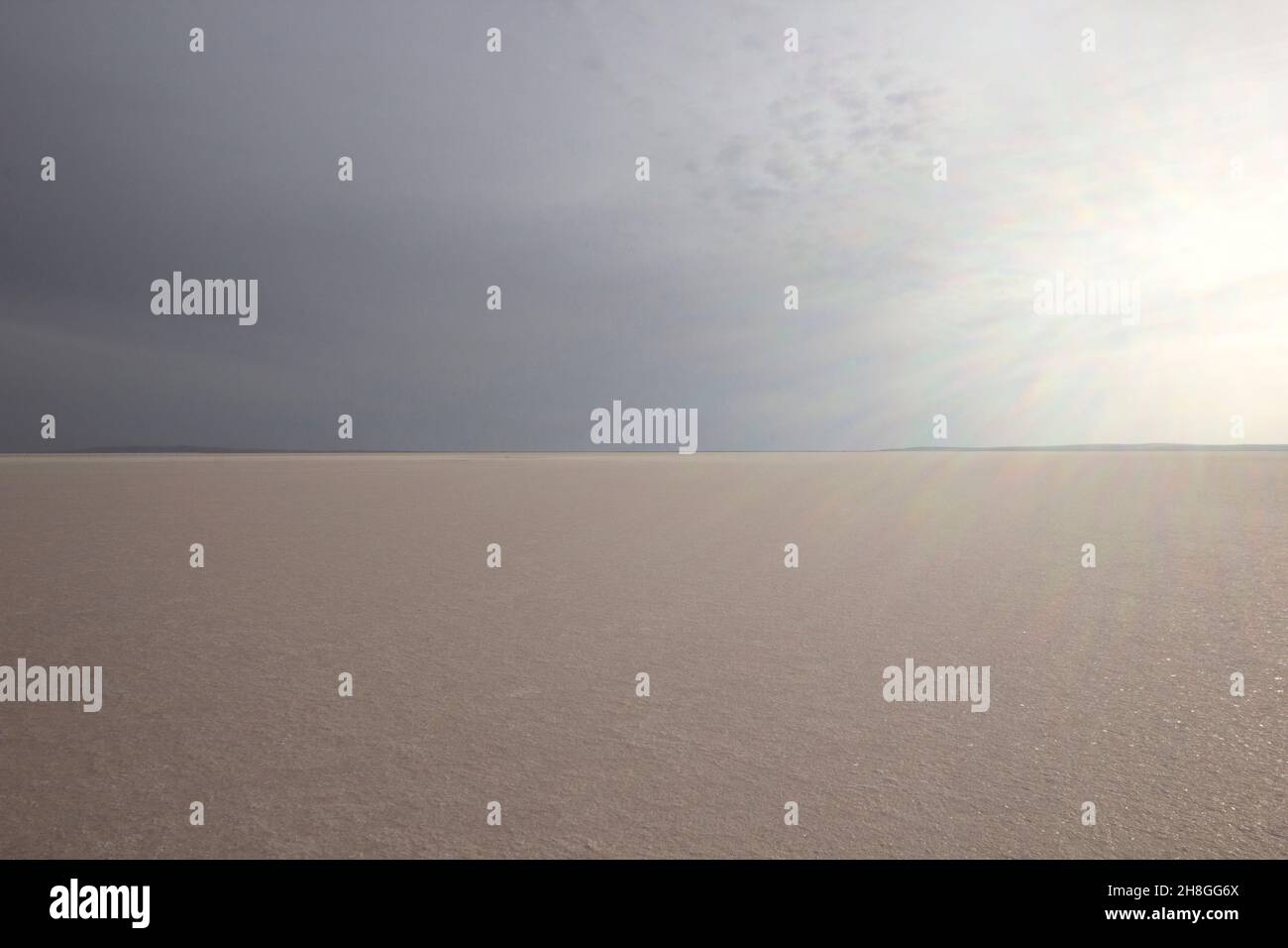 Tuz Golu Turkey. Salt Lake. White salt water Stock Photo - Alamy