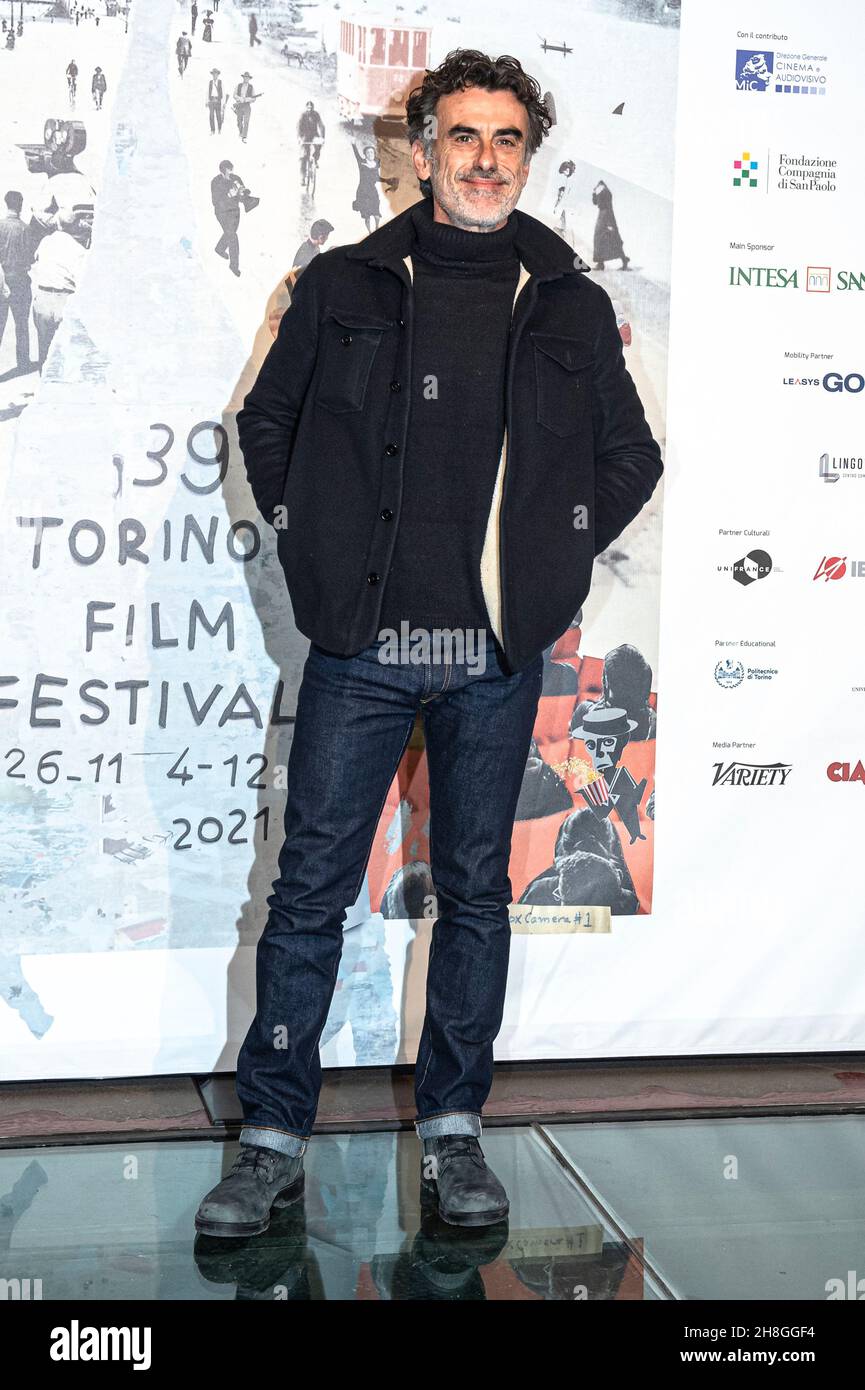 Turin, Italy. 30 November 2021. Thomas Trabacchi poses during a ...