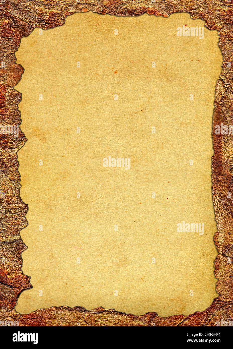 Old and Vintage Paper with a Frame Stock Photo - Alamy