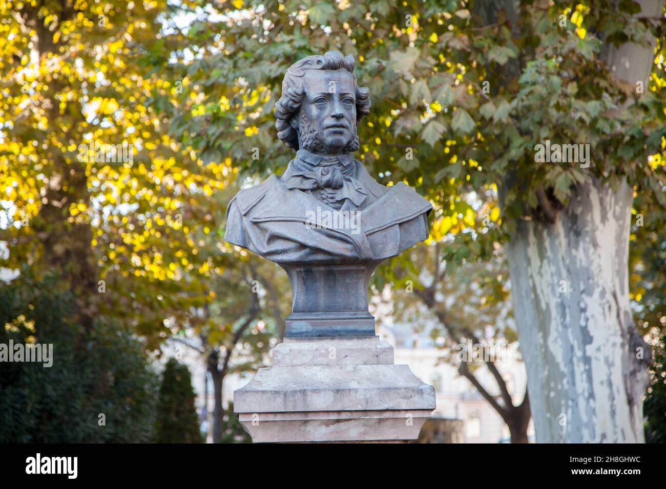 Pushkin statue hi-res stock photography and images - Alamy