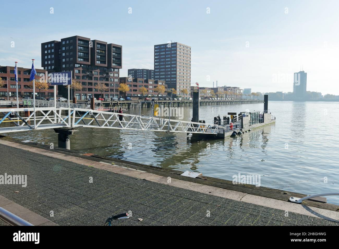 Mooring place for the Rotterdam busboat Stock Photo - Alamy