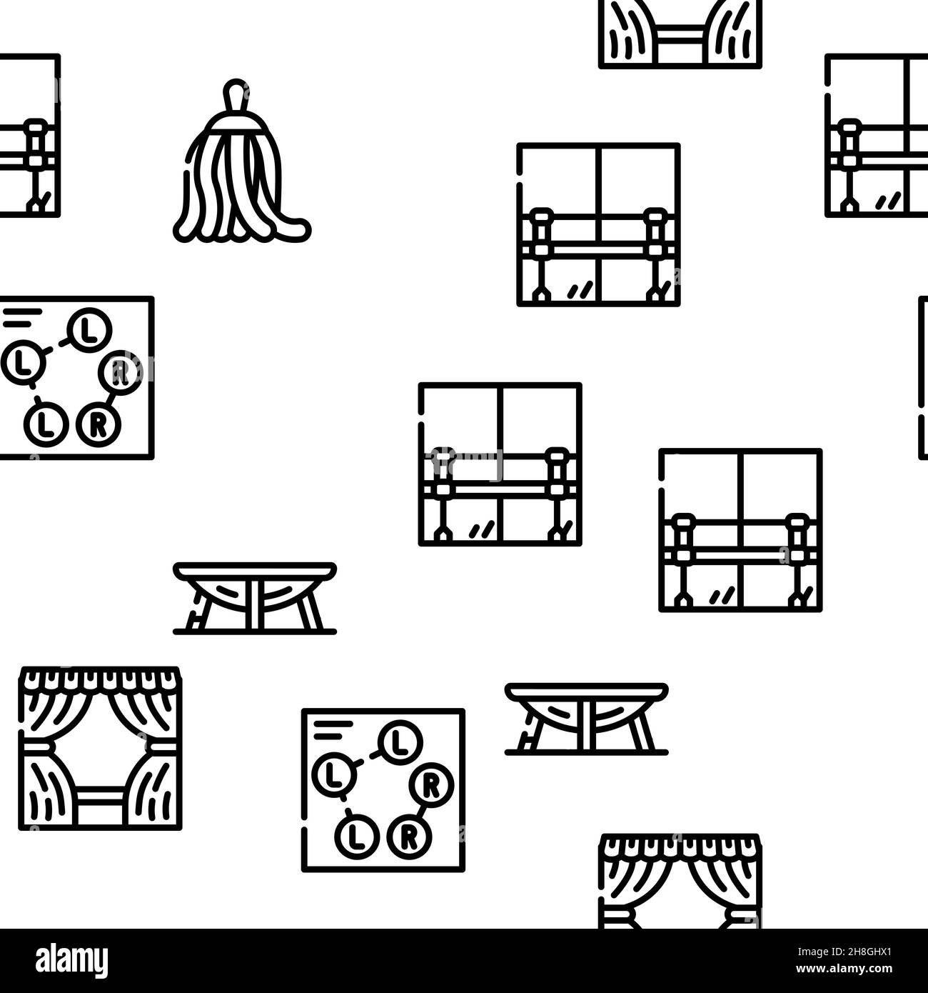 Dance studio mirror Black and White Stock Photos & Images - Alamy