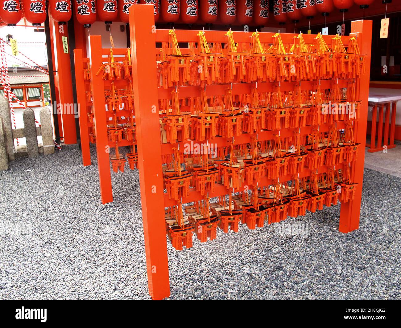 Wooden small torii model figure toy holy amulet for japanese people and ...