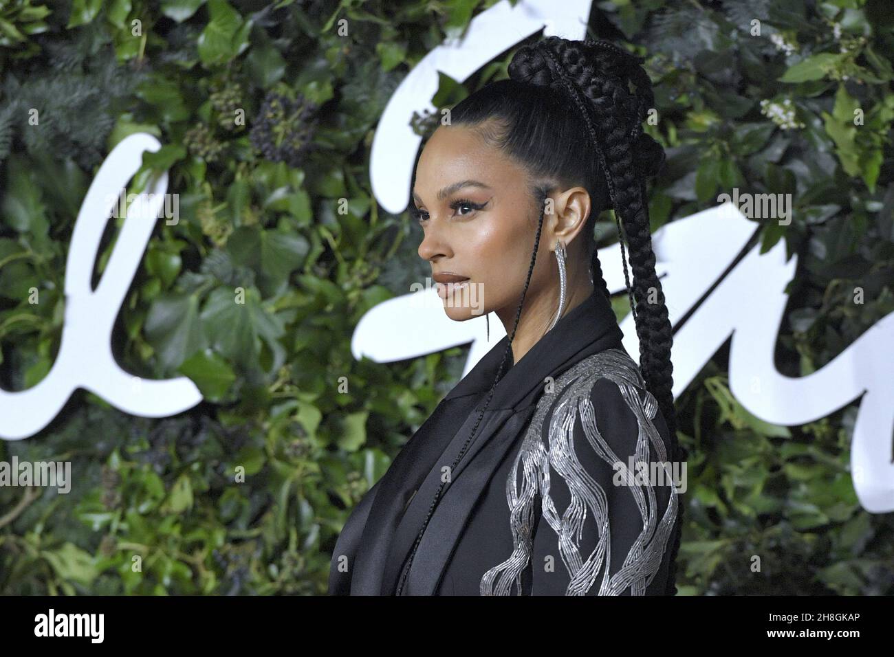 Alesha Dixon attending The Fashion Awards 2021 at the Royal Albert Hall ...