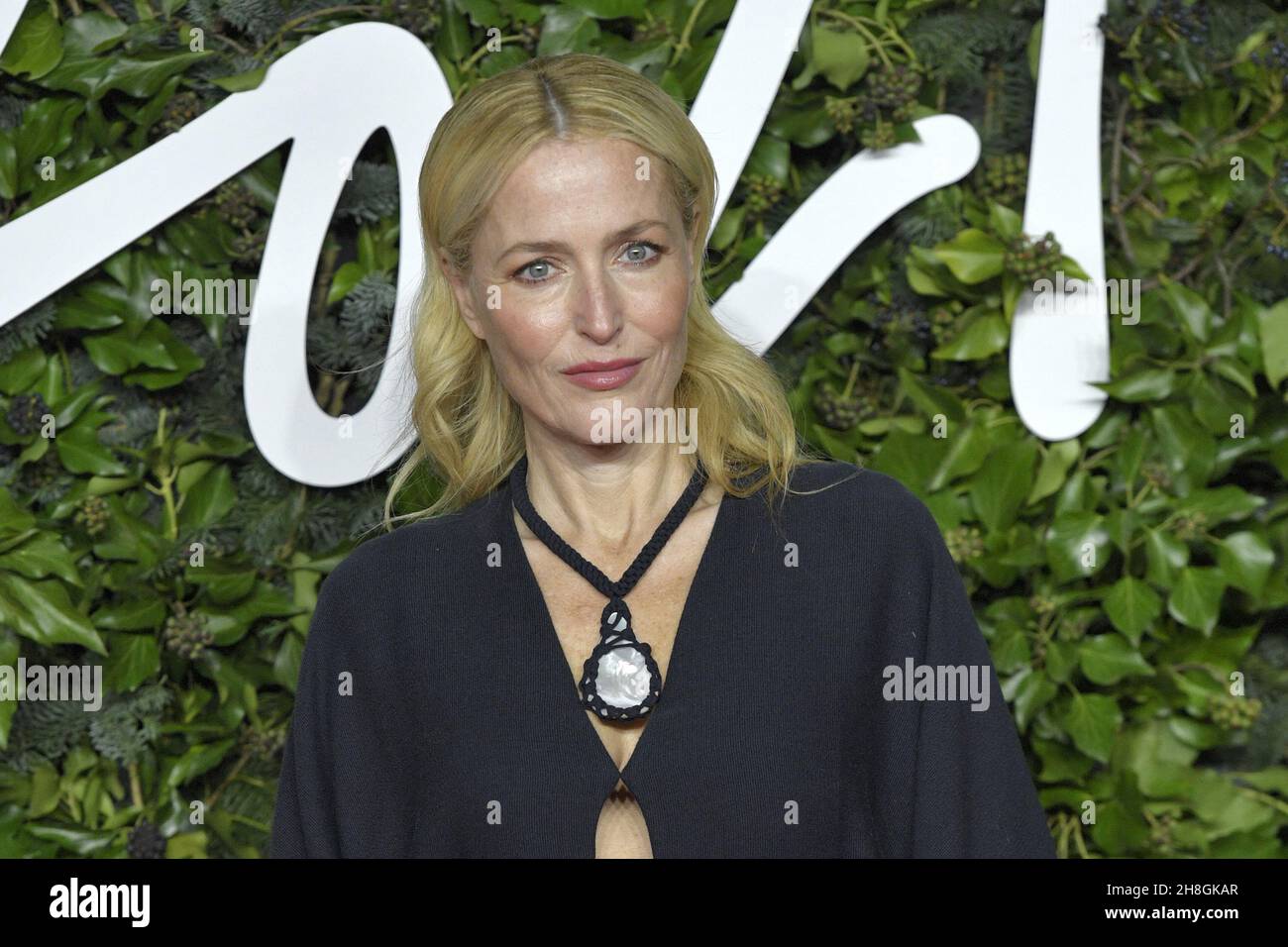 Gillian Anderson attending The Fashion Awards 2021 at the Royal Albert ...