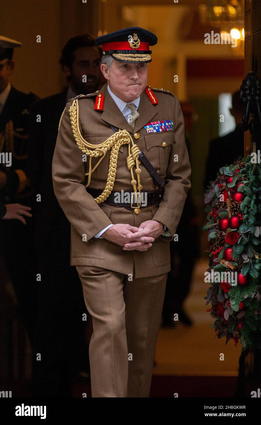 London, England, UK. 30th Nov, 2021. Outgoing British Chief of Defence ...