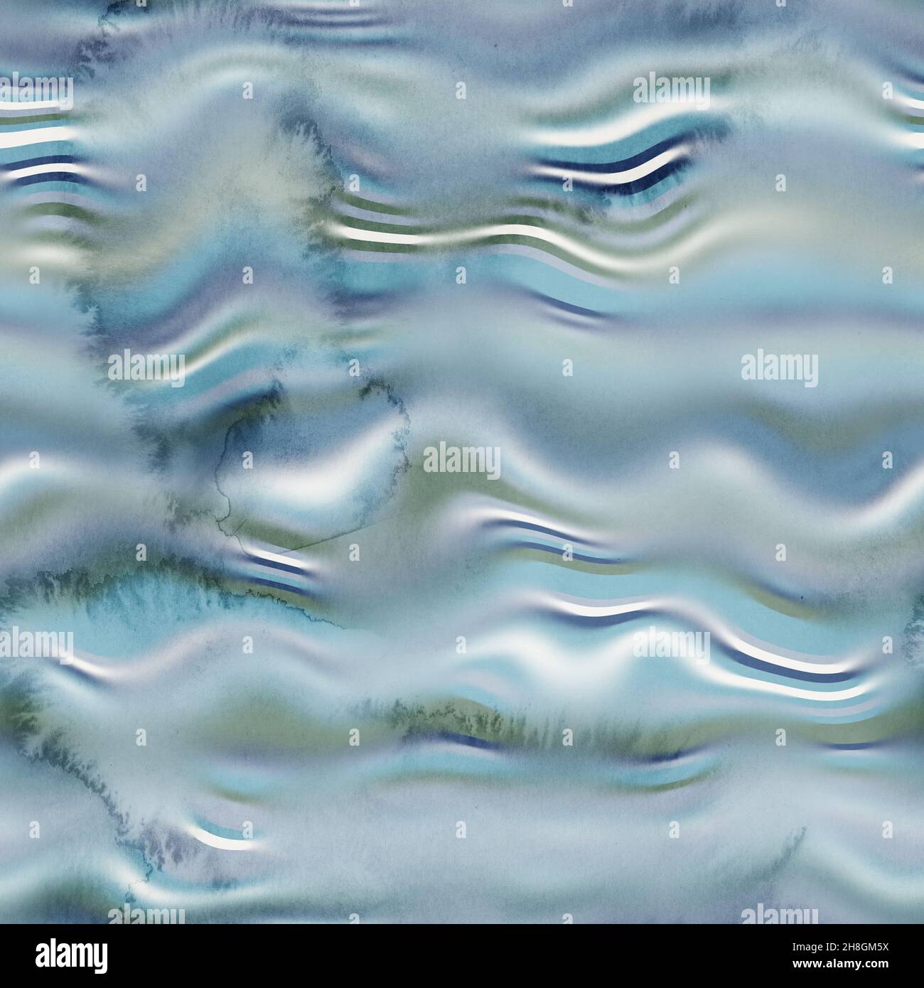 Seamless striped watercolor wet on wet bleed surface pattern design for ...