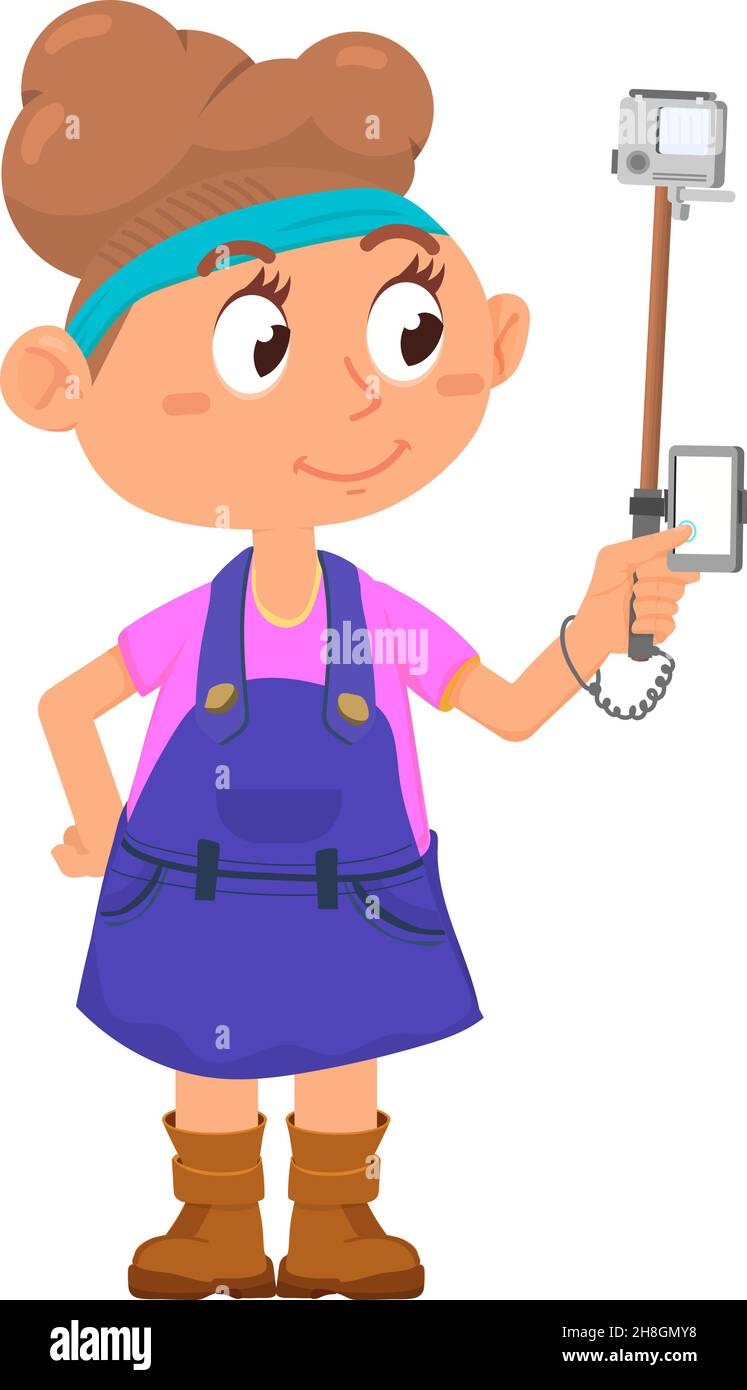 Children making film Stock Vector Images - Alamy