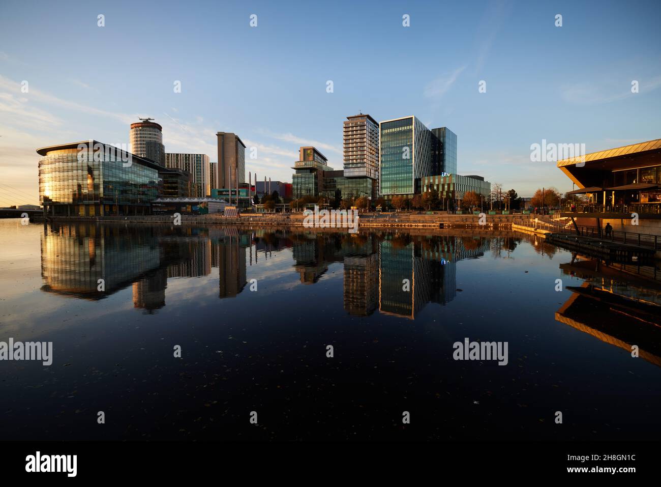 Salford Quays manchester Ship Canal, North Bay, MediaCityUk waterfront ...