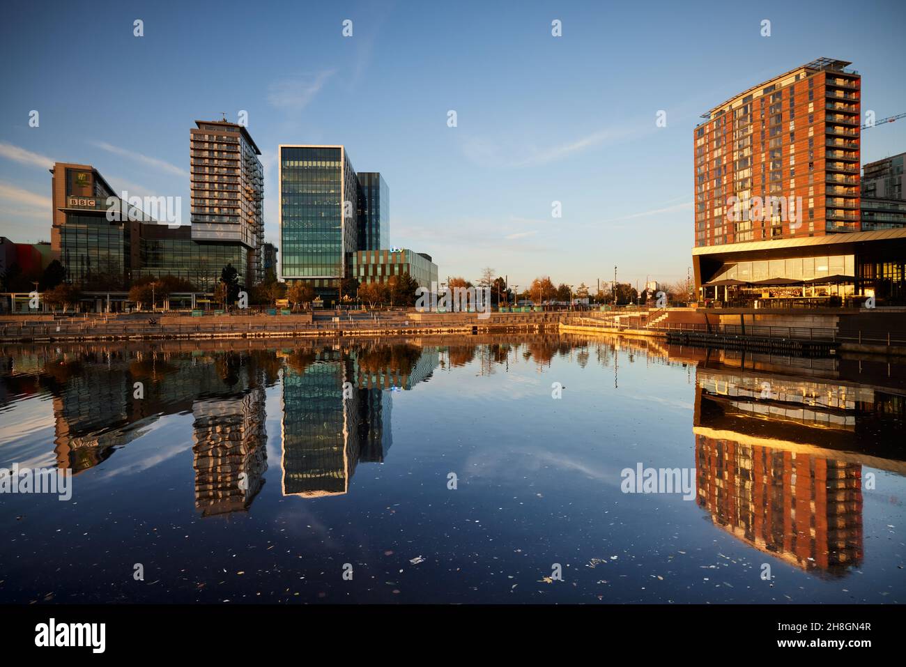 Salford Quays manchester Ship Canal, North Bay, MediaCityUk waterfront ...