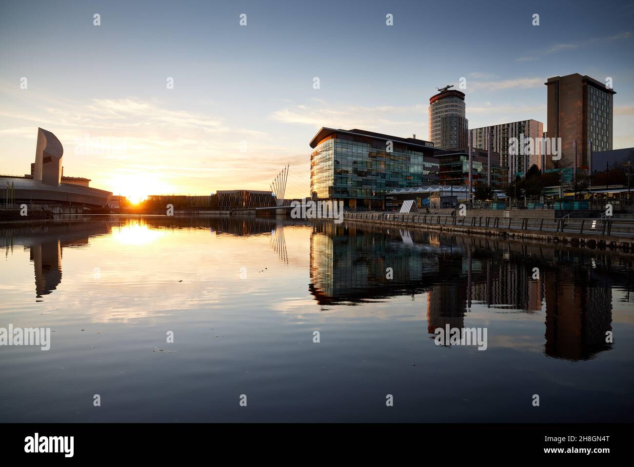 Salford Quays manchester Ship Canal, North Bay, MediaCityUk waterfront ...