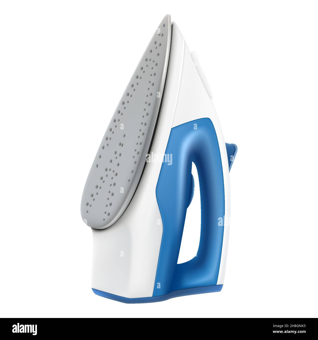 Realistic iron, isolated on white background. Vector illustration Stock ...