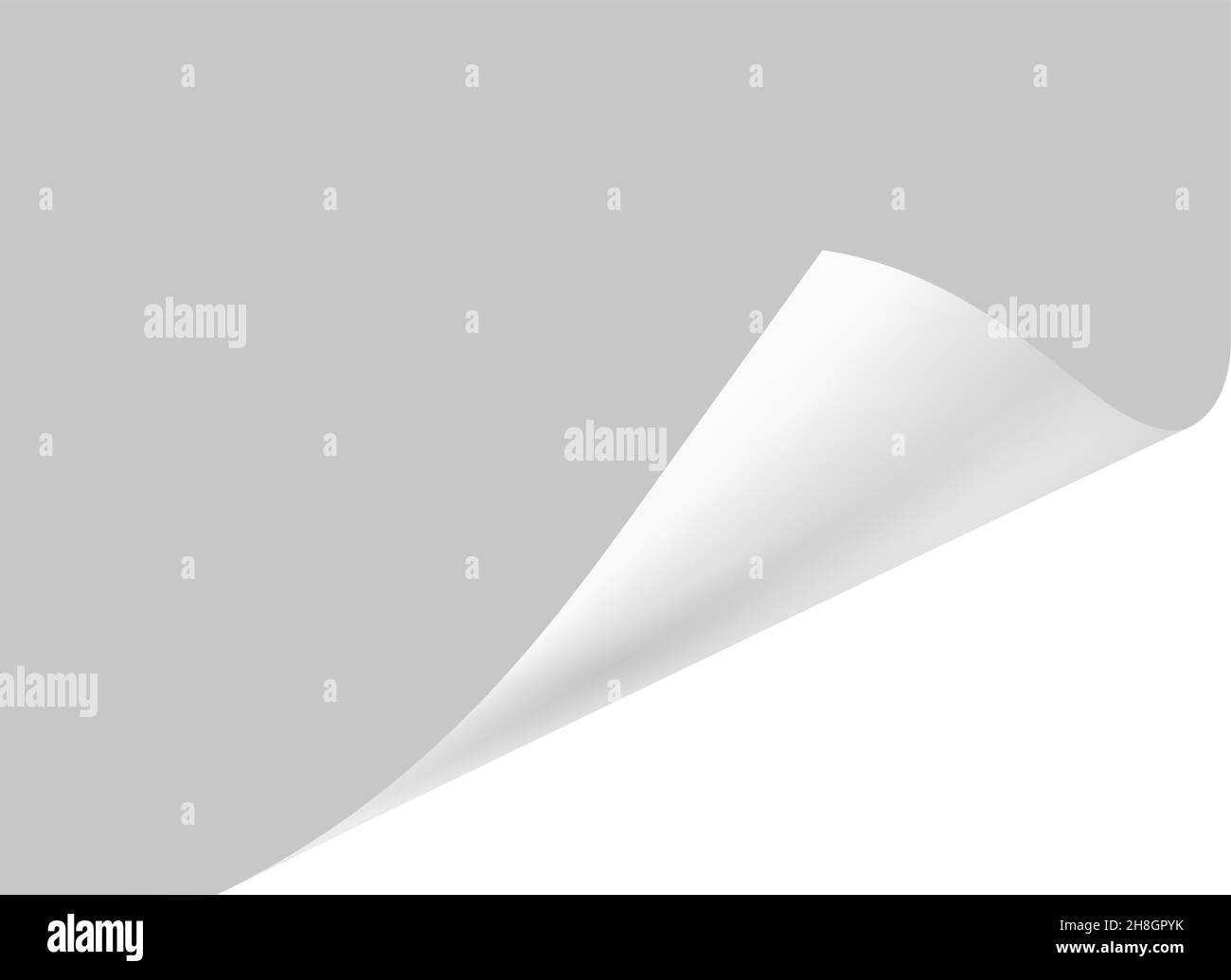 Paper page with corner curl. Peeling edge mockup Stock Vector Image ...