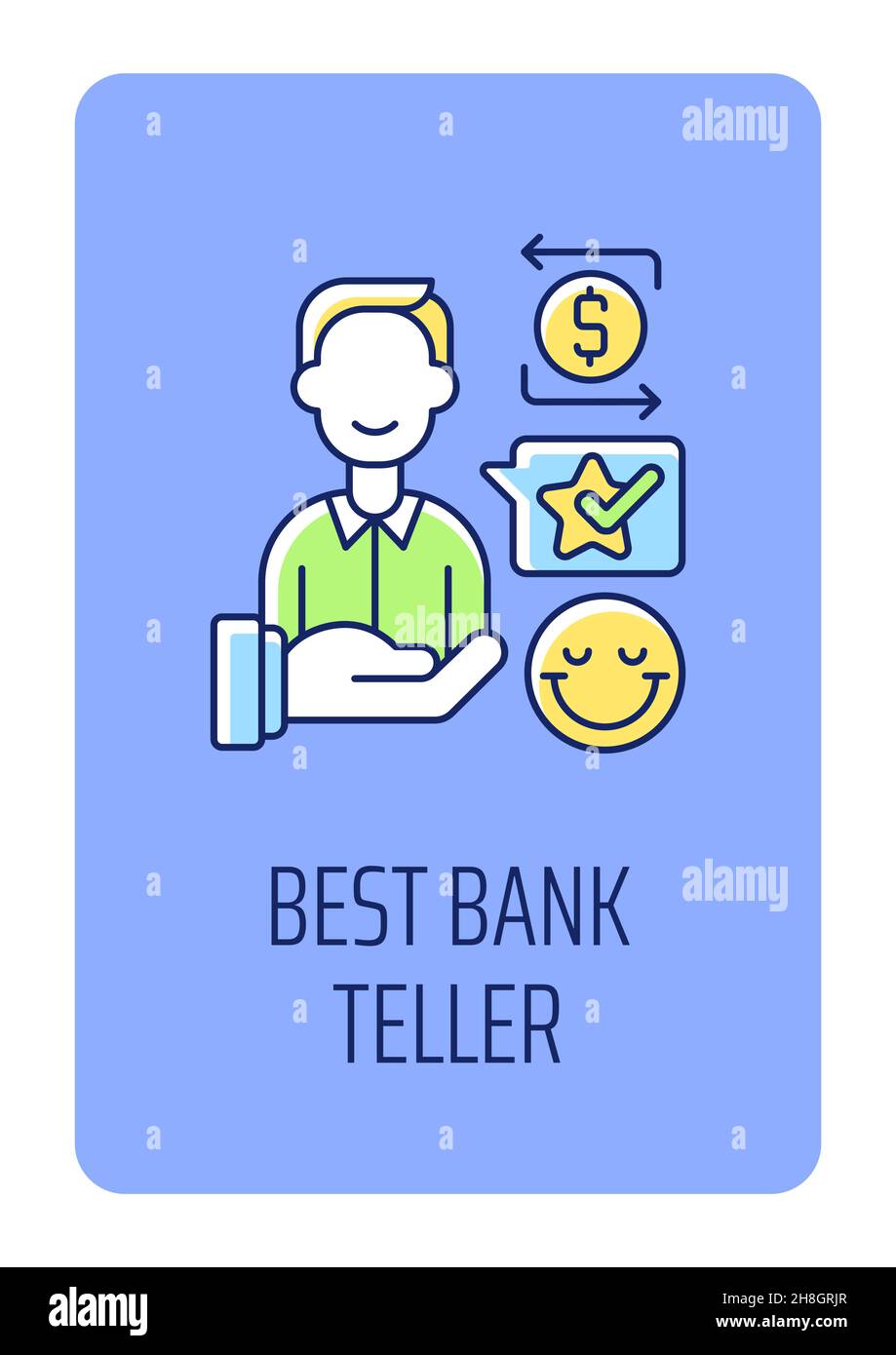 Bank teller and customer line Stock Vector Images - Alamy