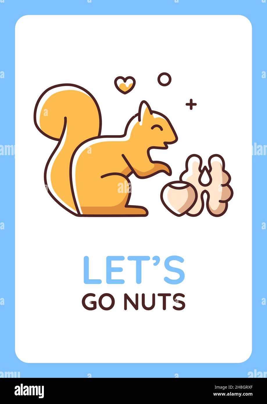 Go nuts for it Stock Vector Images - Alamy