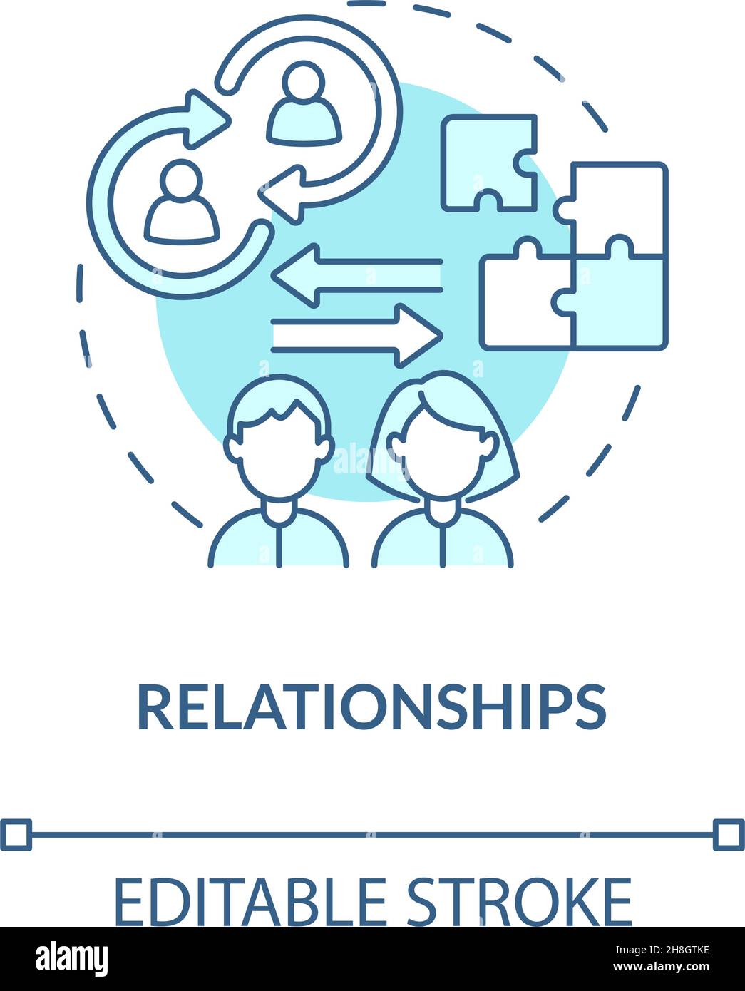 Complex Relationships Stock Vector Images Alamy