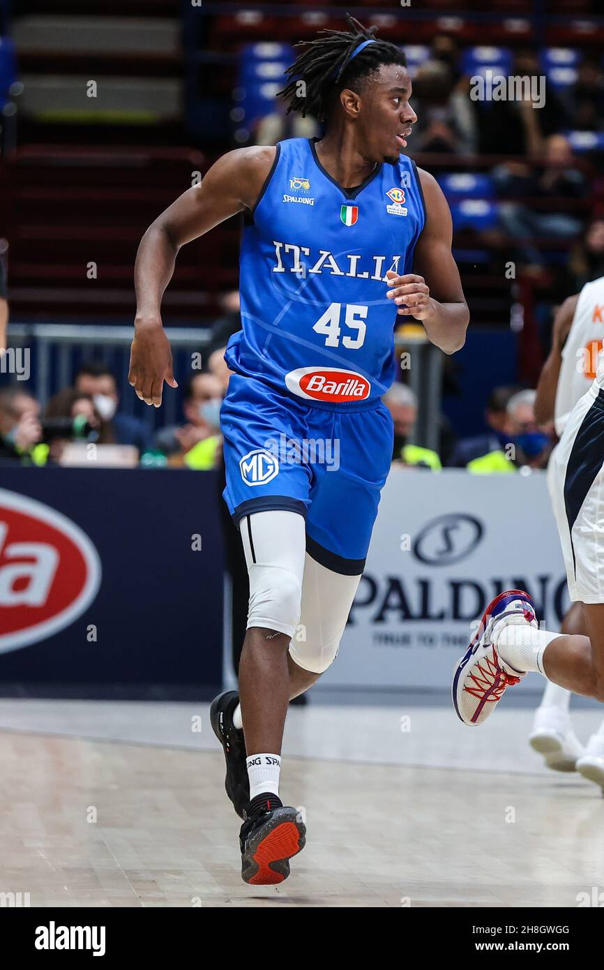 Nicola Akele #45 of Italy in action during the FIBA Basketball World ...