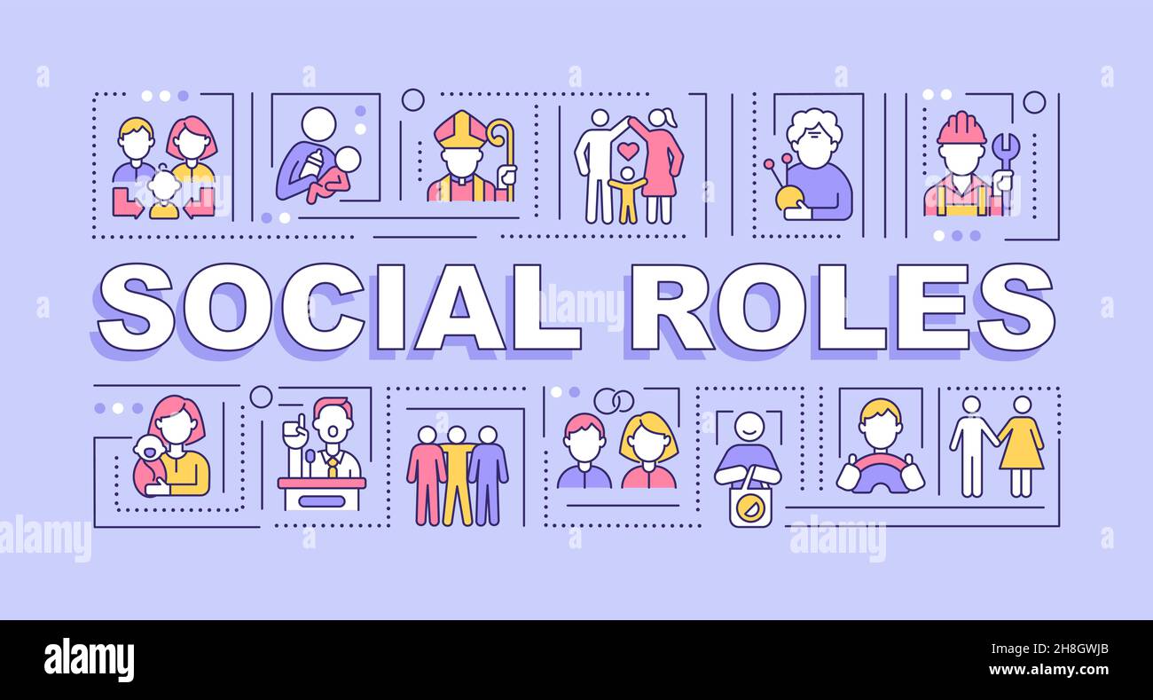 Social roles word concepts banner Stock Vector Image & Art - Alamy