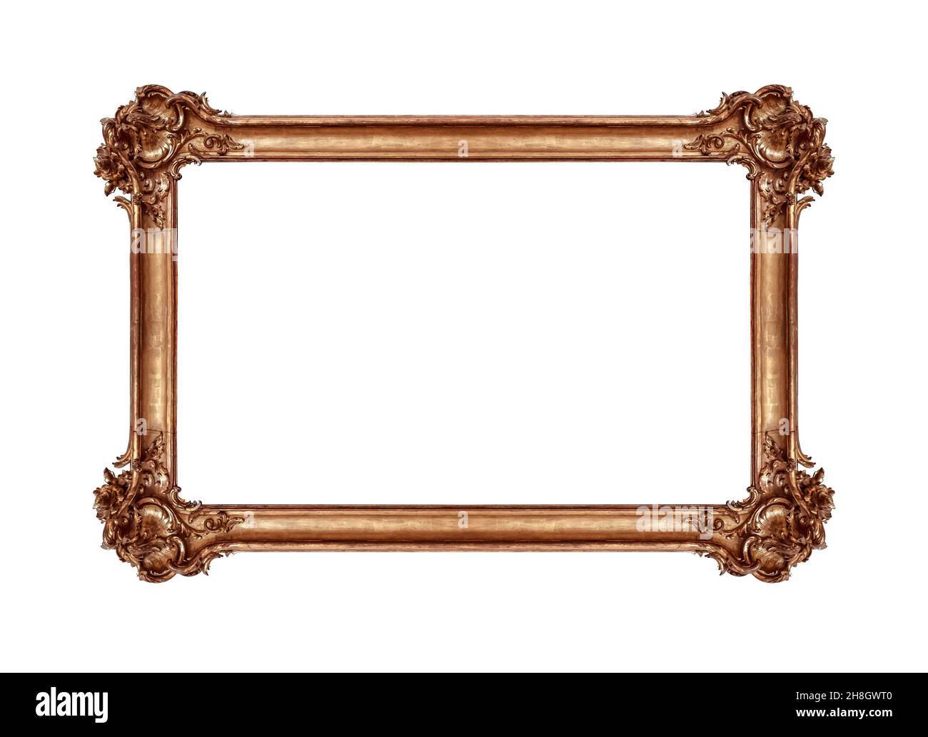 Old golden frame Stock Photo - Alamy
