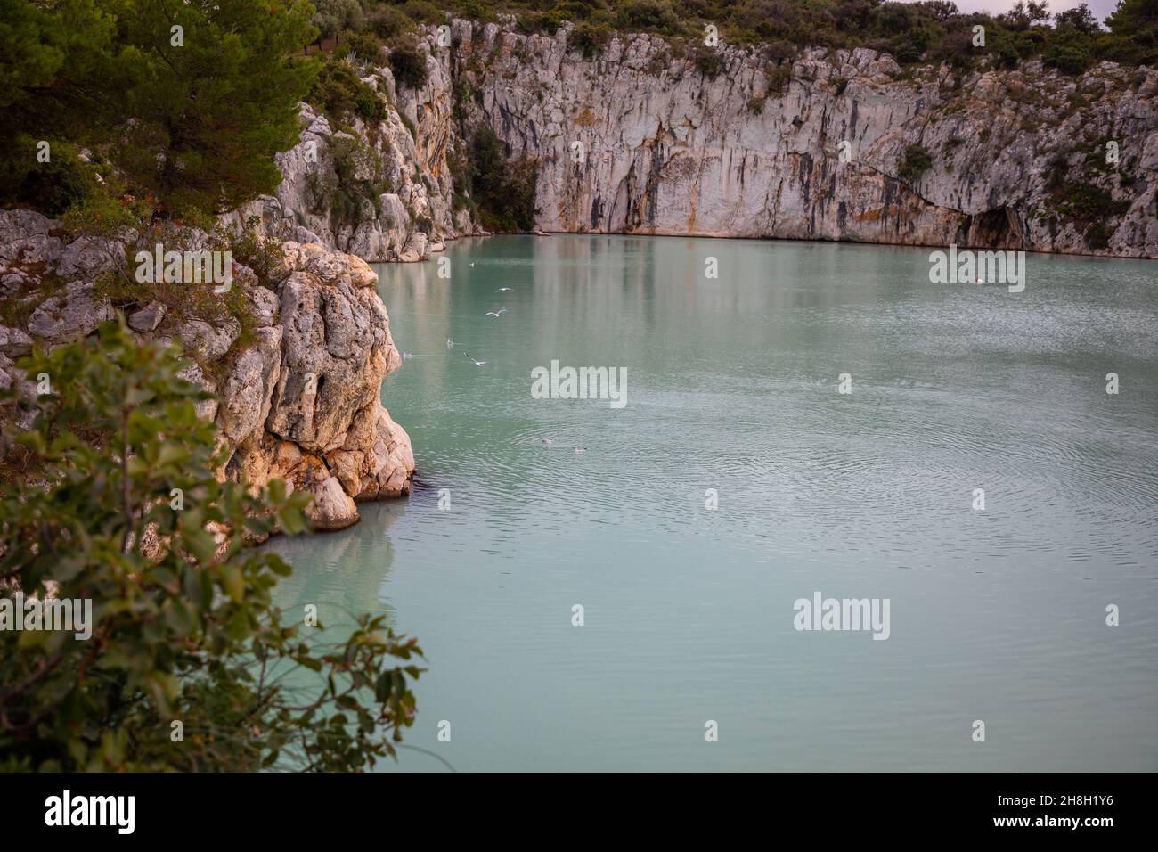 Aerial view dragon eye lake hi-res stock photography and images - Alamy