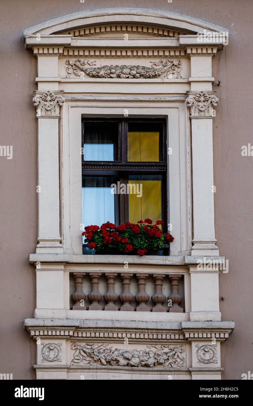 old windows in the building Stock Photo - Alamy