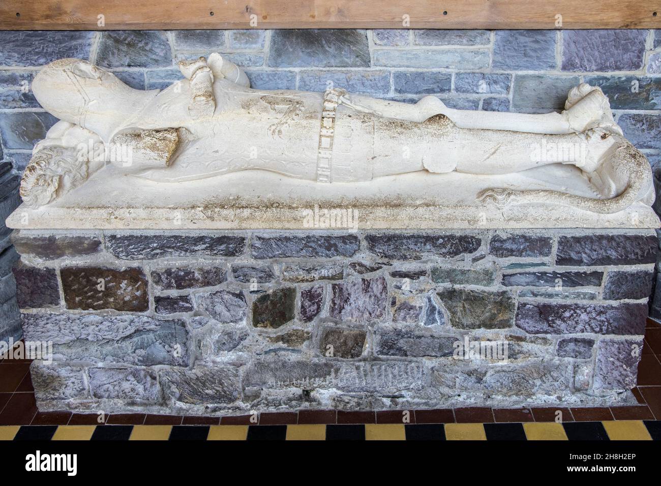 Tomb of the Lord Rhys, Prince of Wales in Norman times, St Davids ...