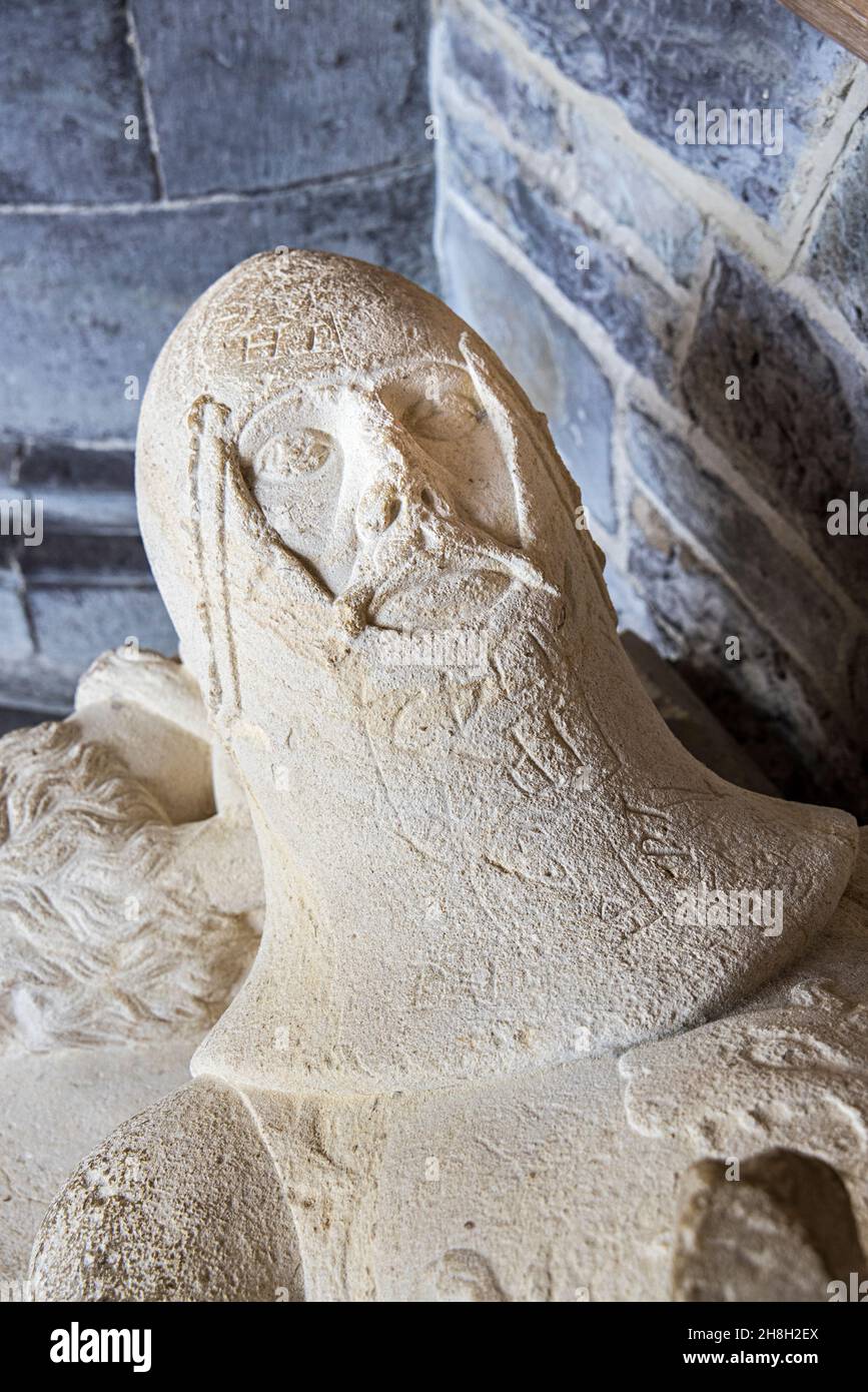 Tomb of the Lord Rhys, Prince of Wales in Norman times, St Davids ...