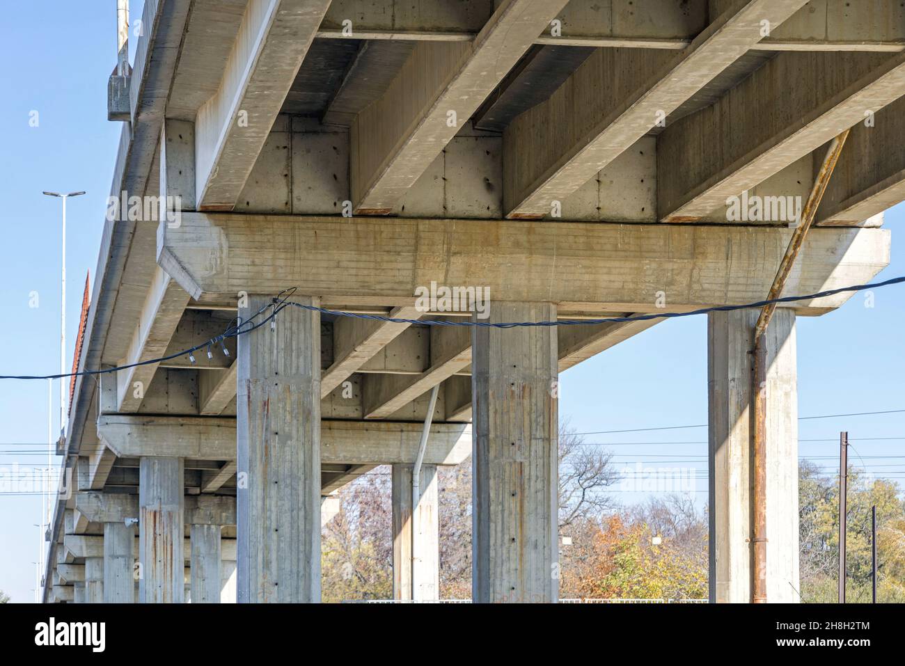 Concrete Overpass Beams Support Road Bridge Safety Stock Photo - Alamy