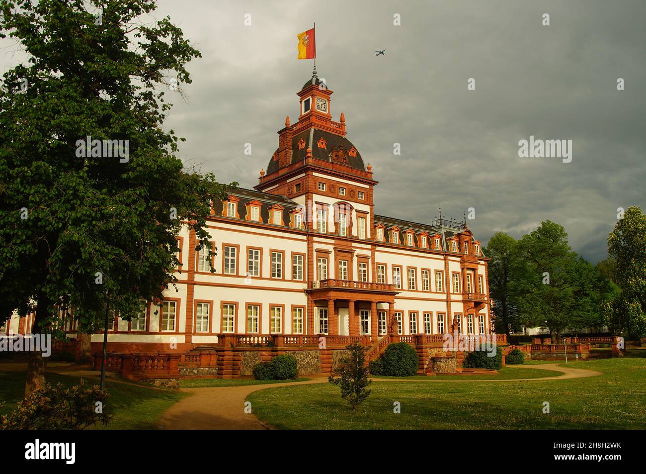 HANAU, GERMANY - May 13, 2021: Philippsruhe Castle in Hanau, Germany in ...