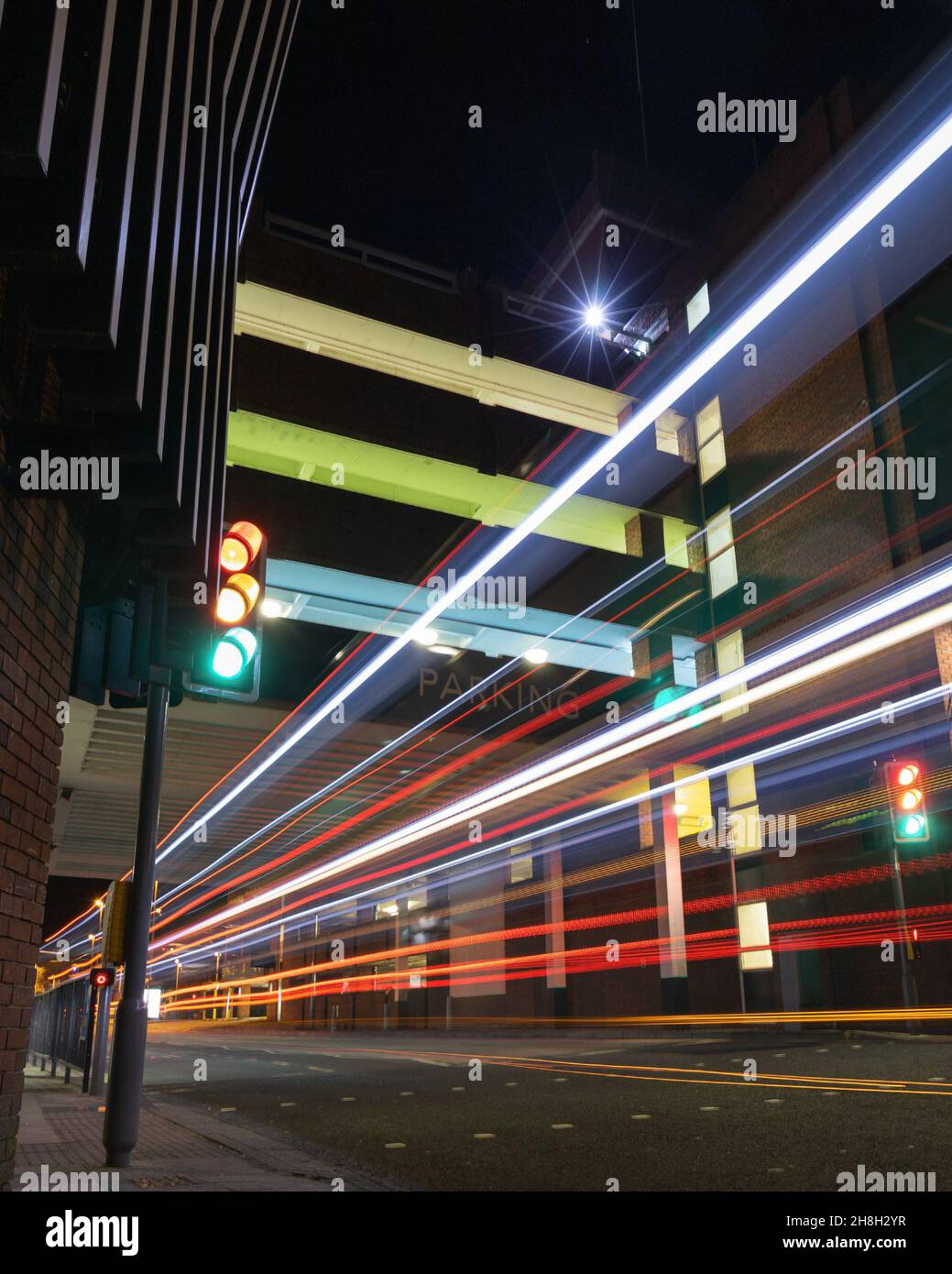 Bus Trails in Farnborough Stock Photo - Alamy