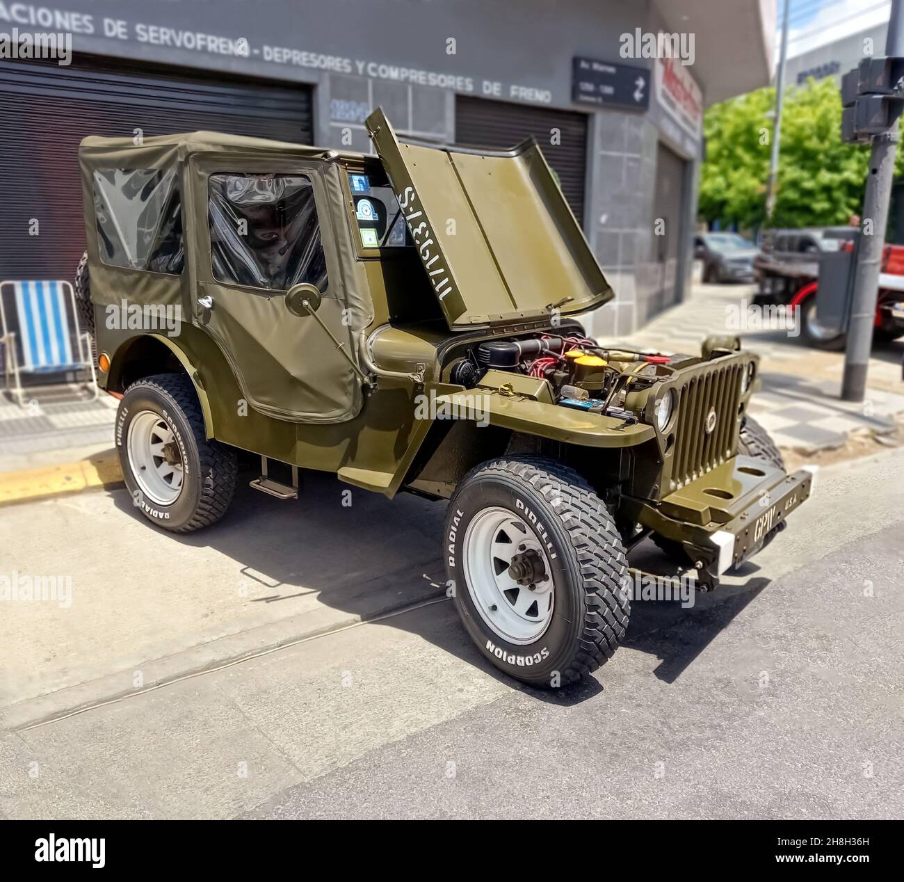 BUENOS AIRES, ARGENTINA - Nov 08, 2021: Willys jeep Ford GPW iconic ...