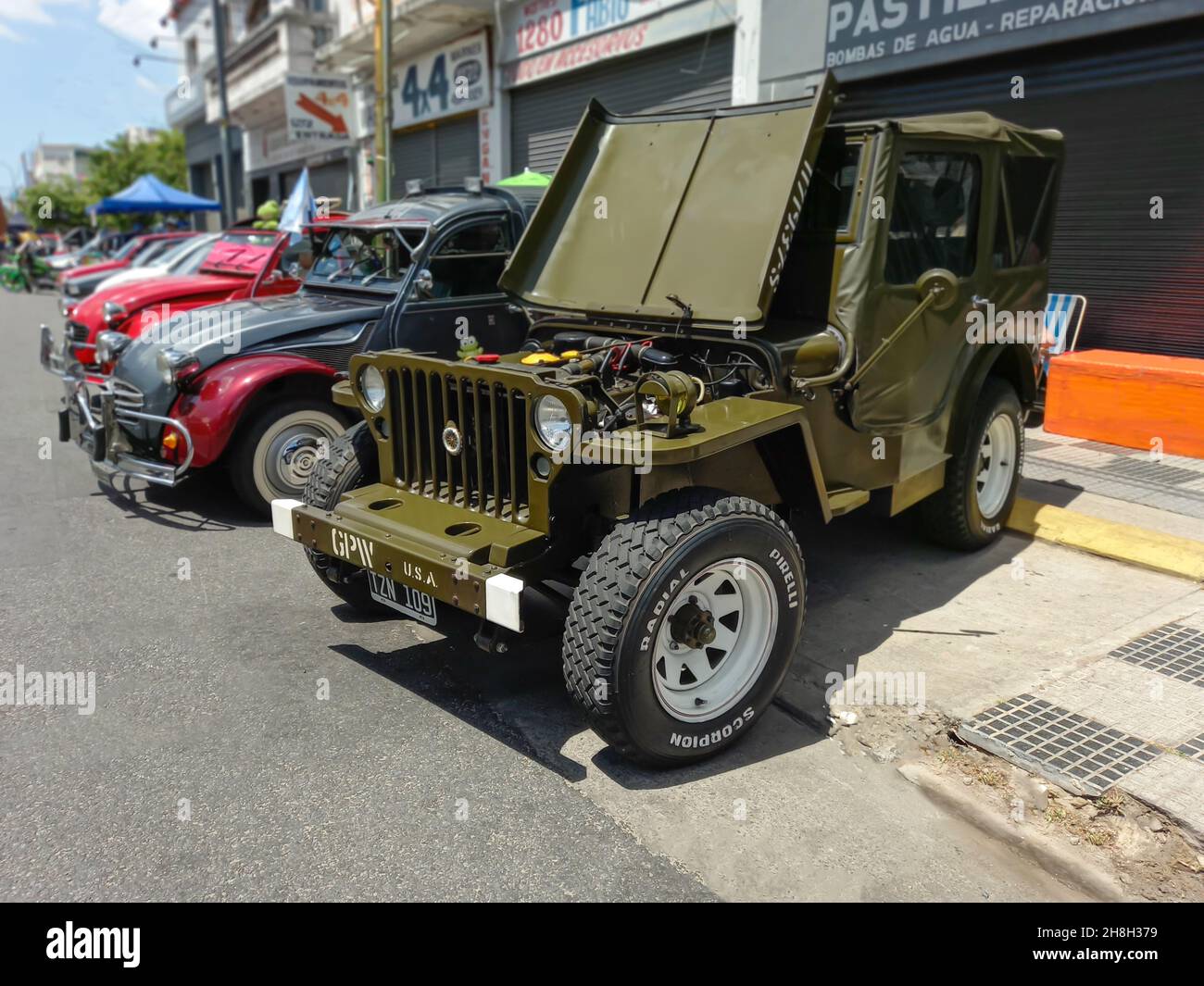 BUENOS AIRES, ARGENTINA - Nov 08, 2021: Willys jeep Ford GPW iconic ...