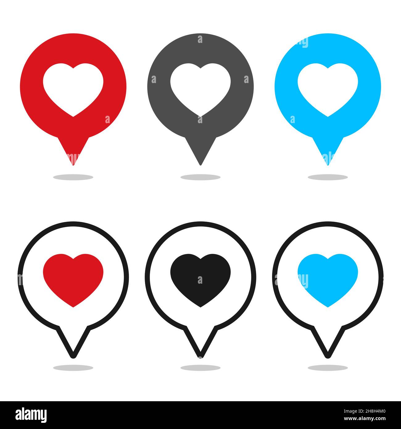 Pin like heart on Stock Vector Images - Alamy