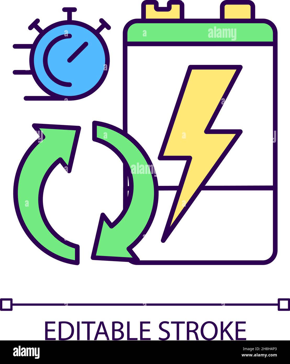 Lithium ion battery recycling logo hi-res stock photography and images ...