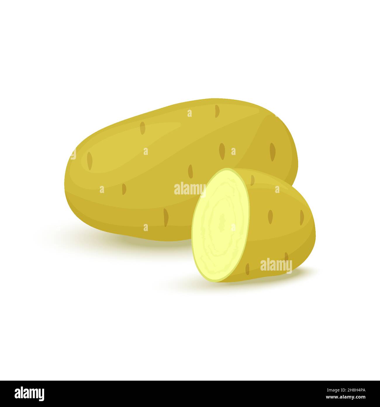 Potatoes vector icon in flat style. Isolated object. Vegetable from the ...