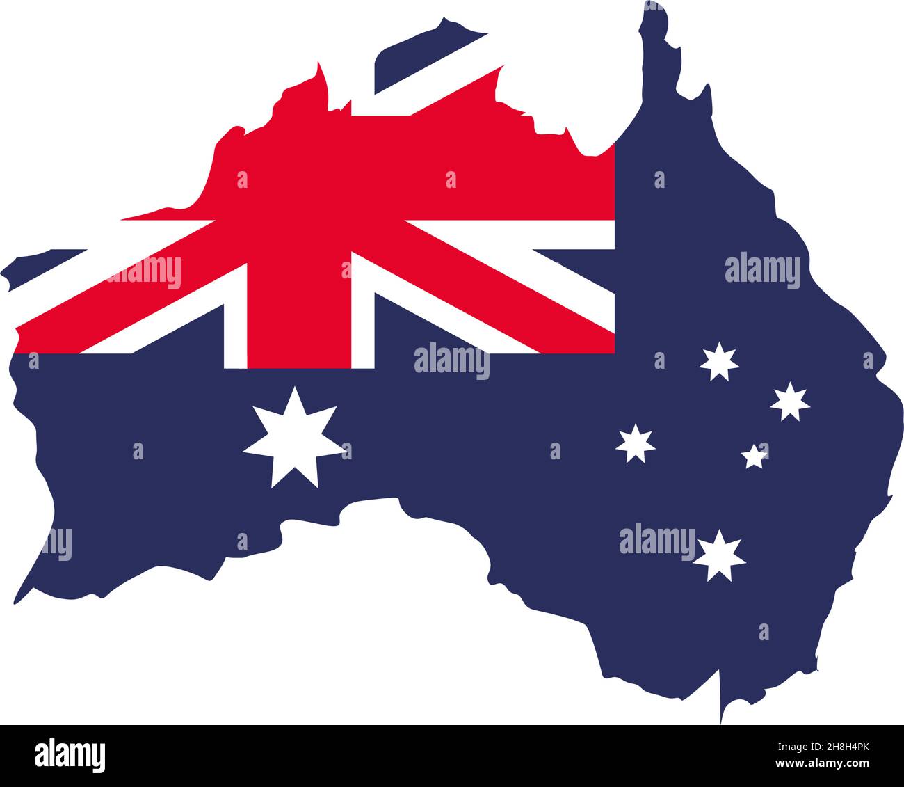 nice australia map with flag Stock Vector Image & Art - Alamy