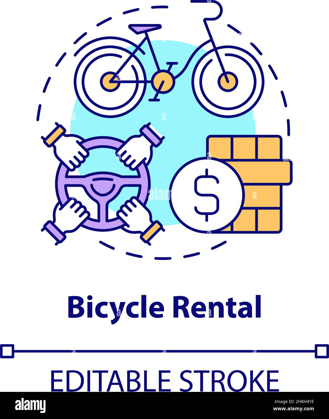 Bike rental service public Cut Out Stock Images & Pictures - Alamy