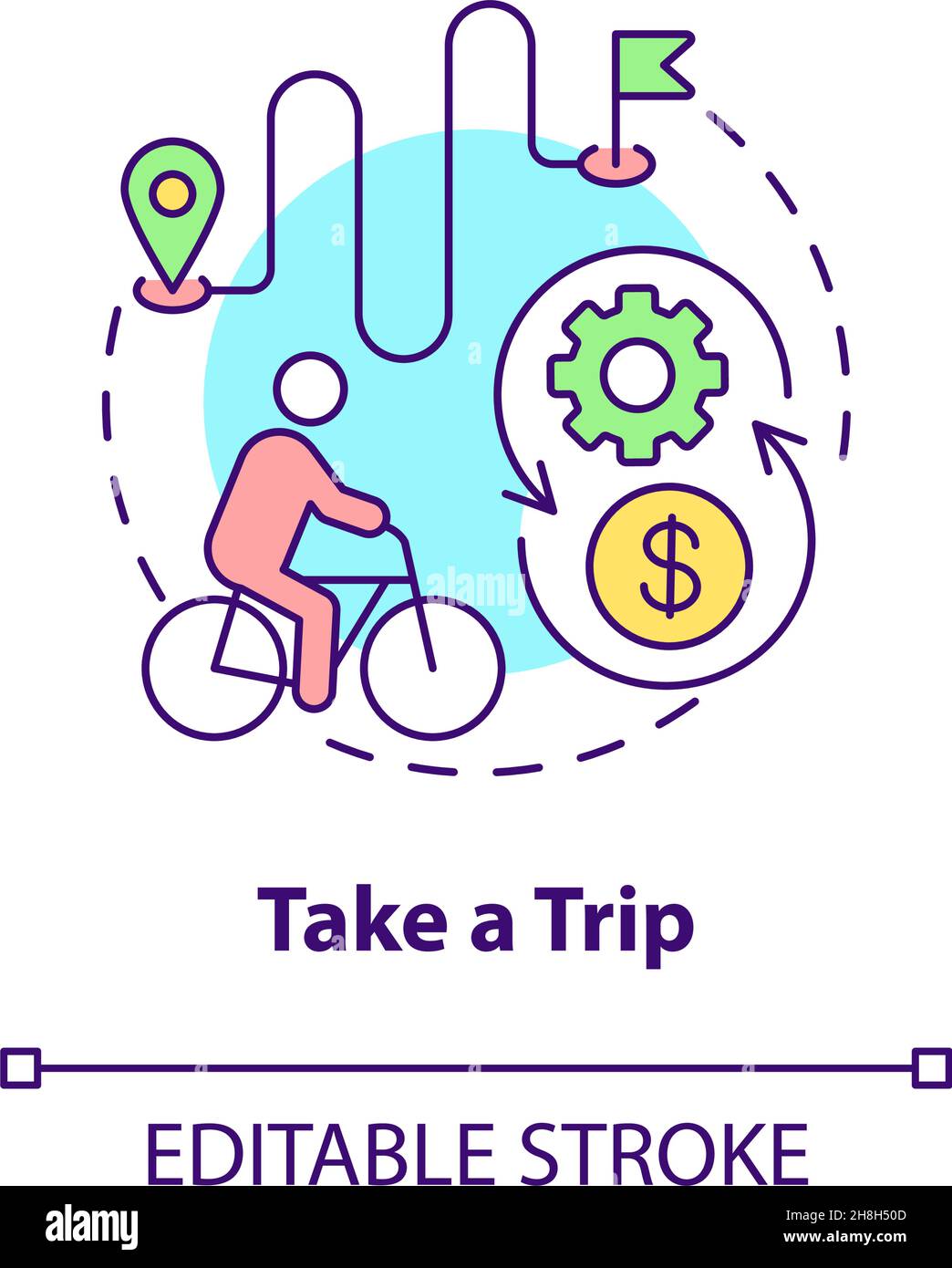 Take public transport Stock Vector Images - Alamy