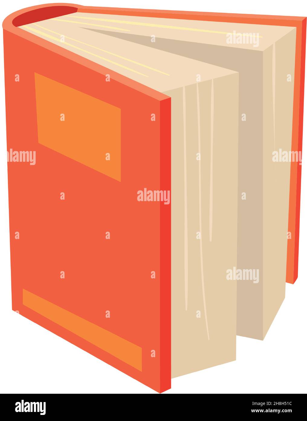 Open learning dictionary. Cartoon textbook for science reading, vector ...