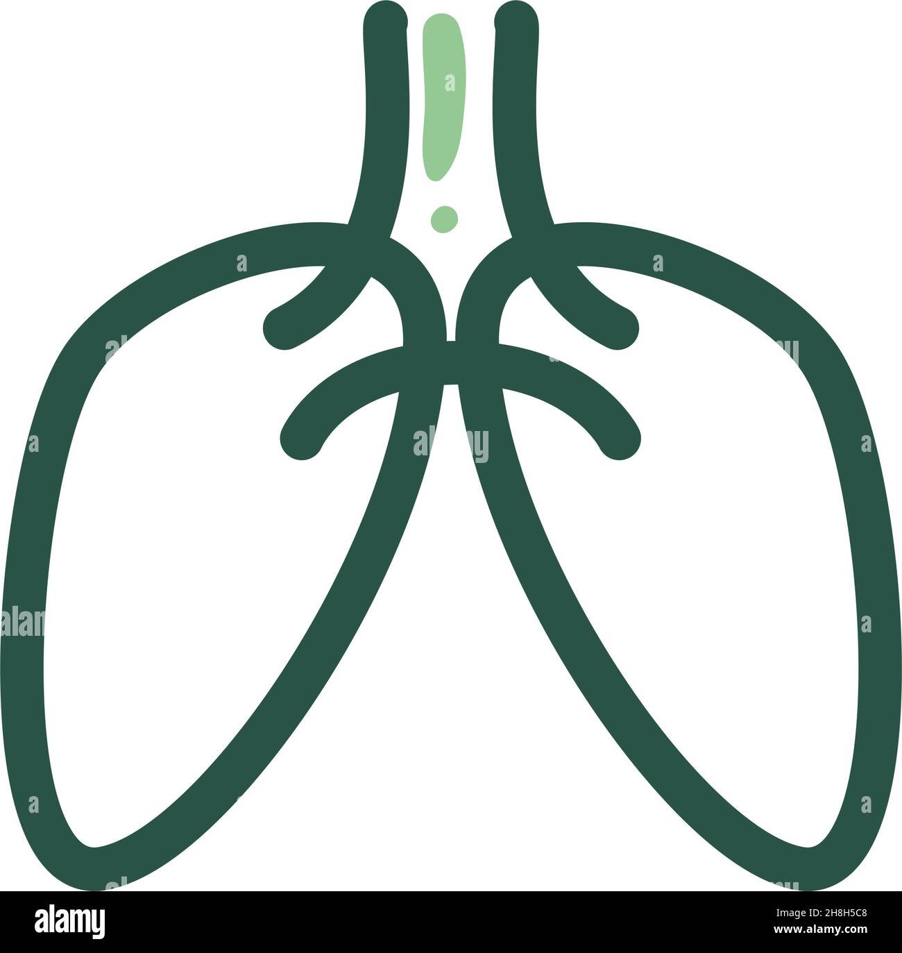 green lungs icon over white Stock Vector Image & Art - Alamy