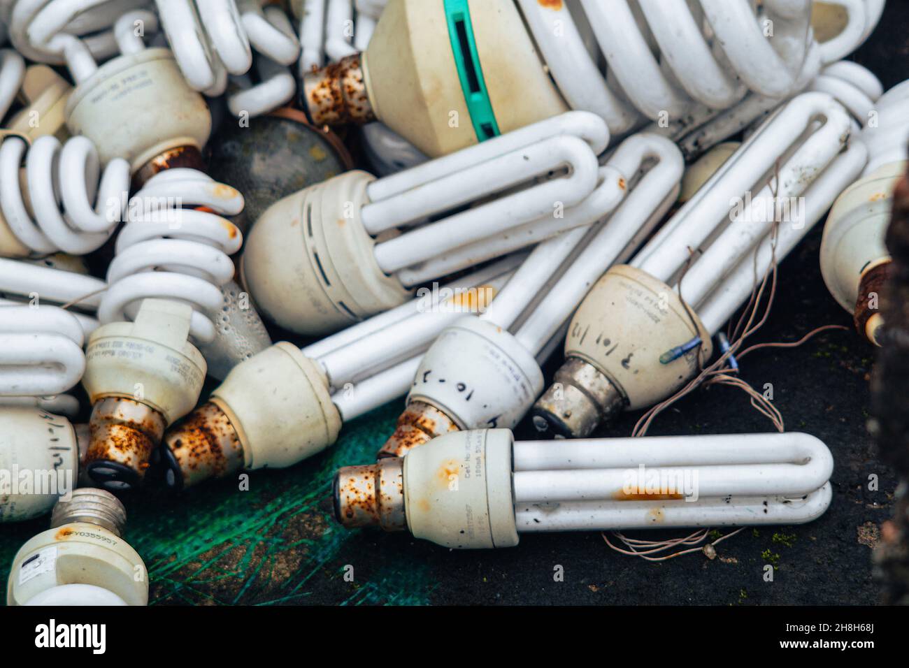 "Discarded electronics", Recycling, Hazardous waste Stock Photo - Alamy
