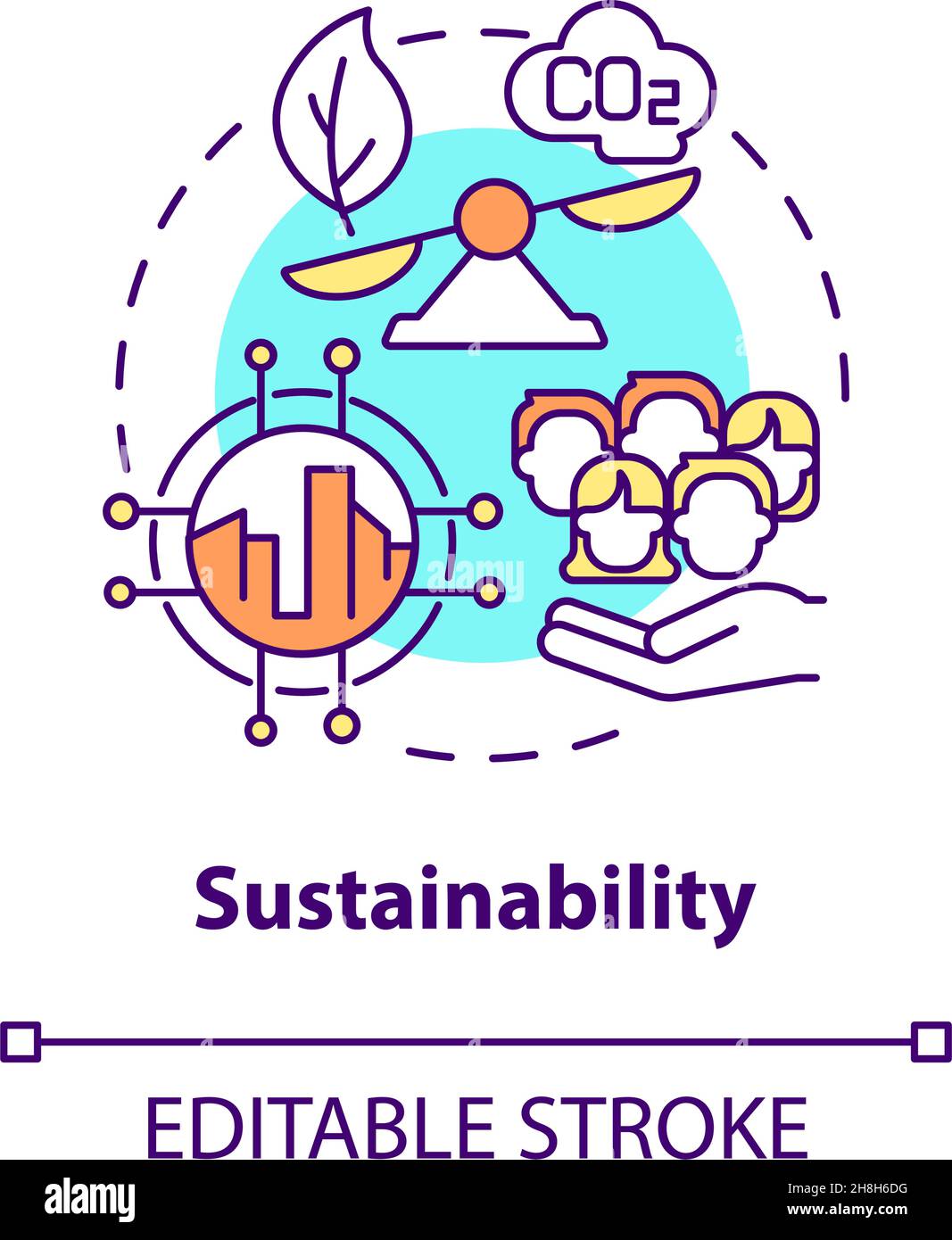 Sustainability concept icon Stock Vector Image & Art - Alamy