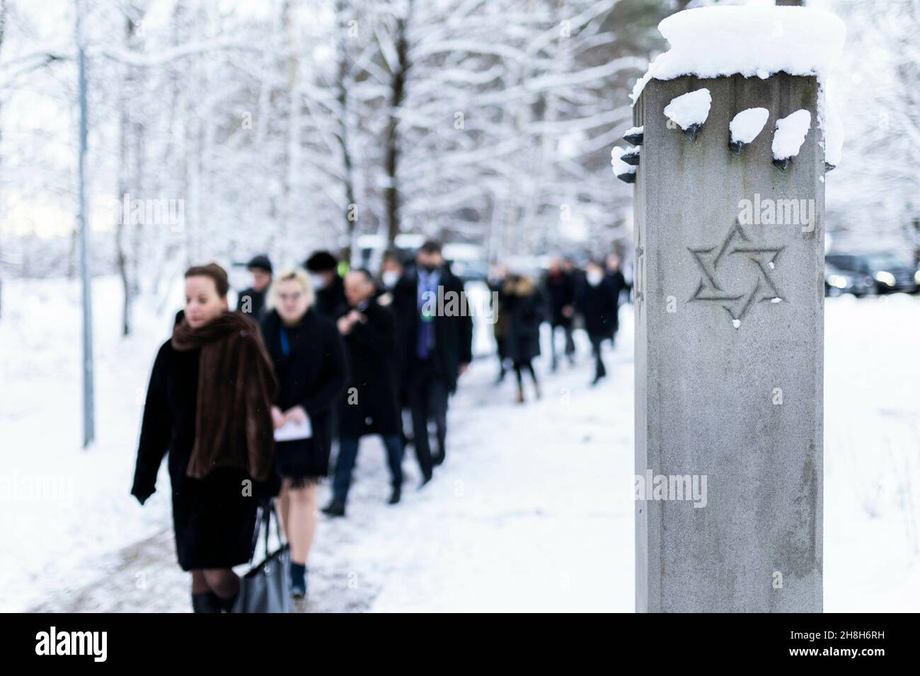 Commemoration event for the 80th anniversary of the Rumbula massacre in ...