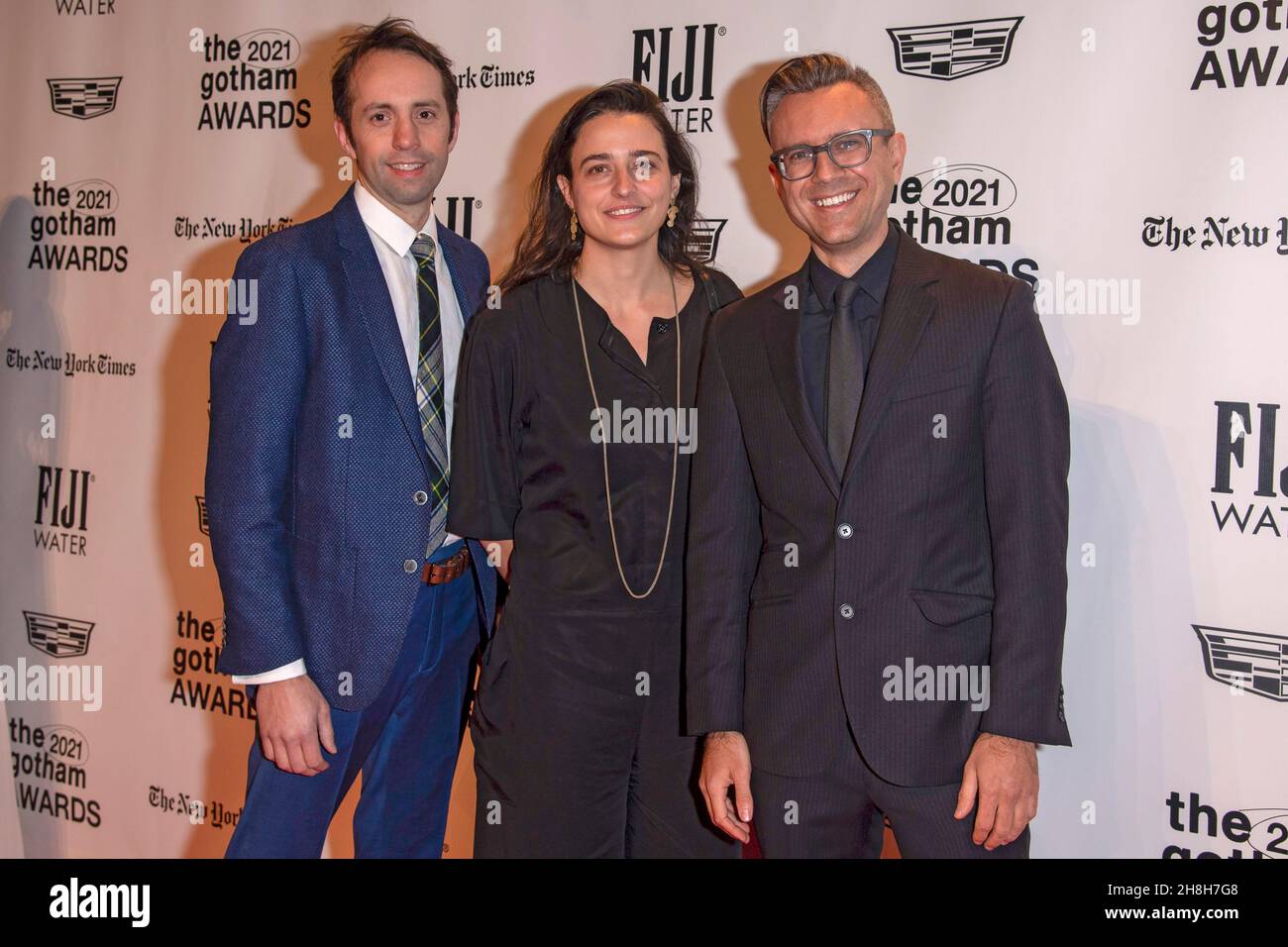 NEW YORK, NEW YORK - NOVEMBER 29: Ted Passon, Nicole Salazar and Yoni ...