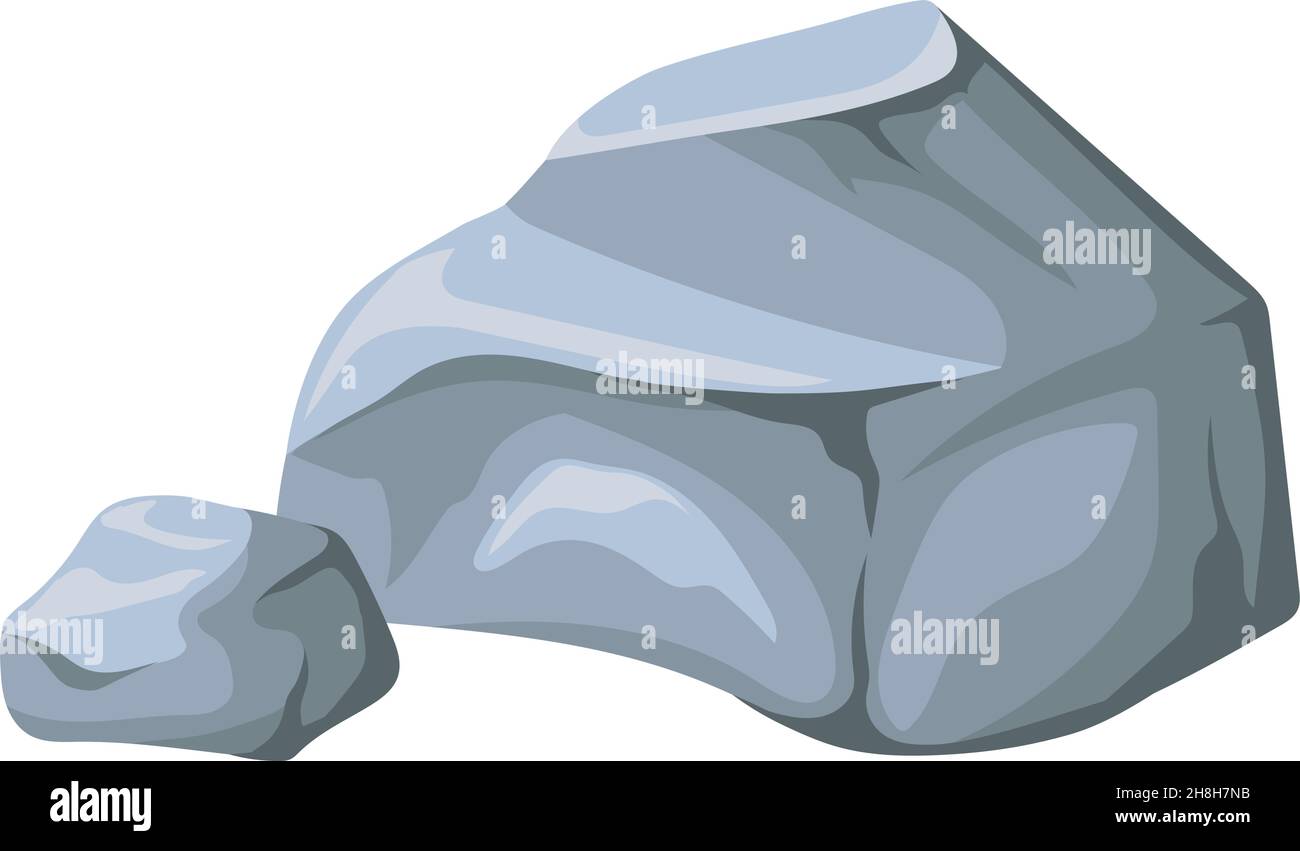 Piled building rock. Stones pile, symbols from big piles, cartoon ...